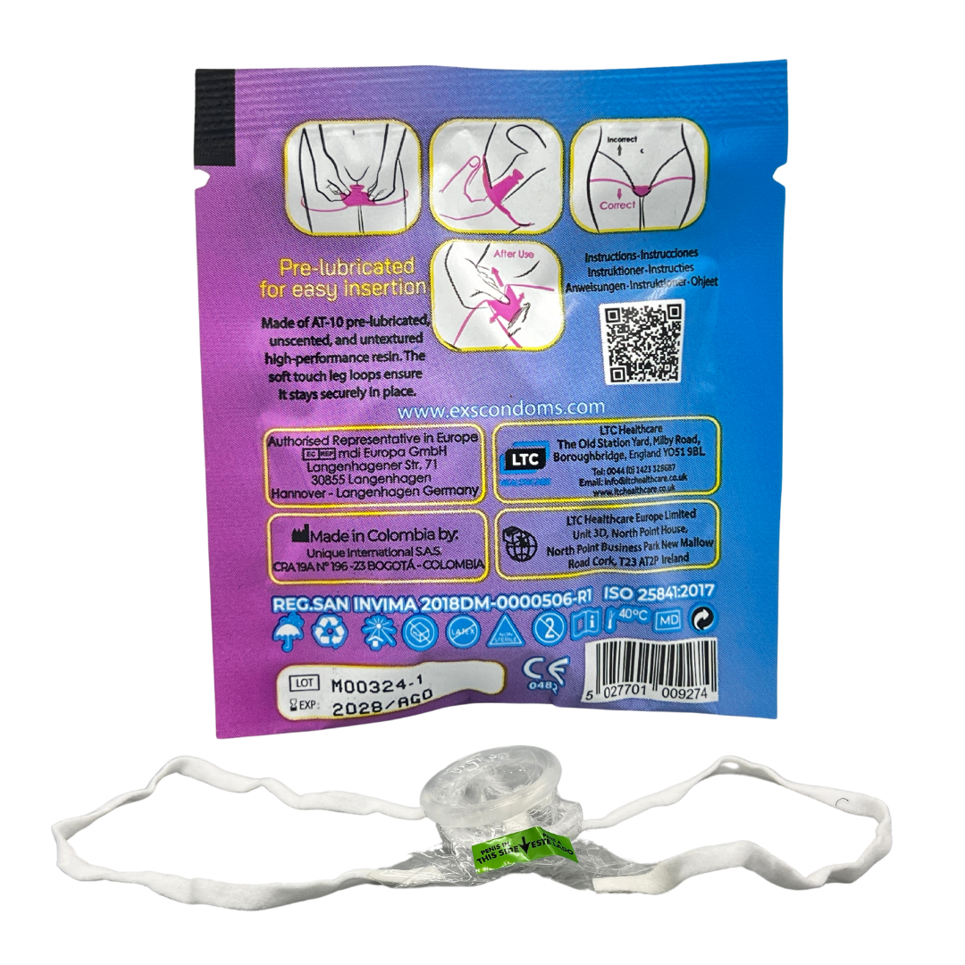 EXS Internal Condom | Soft Leg Loops | EXS Condoms
